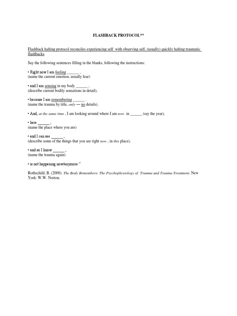 Flashback Protocol Pdf