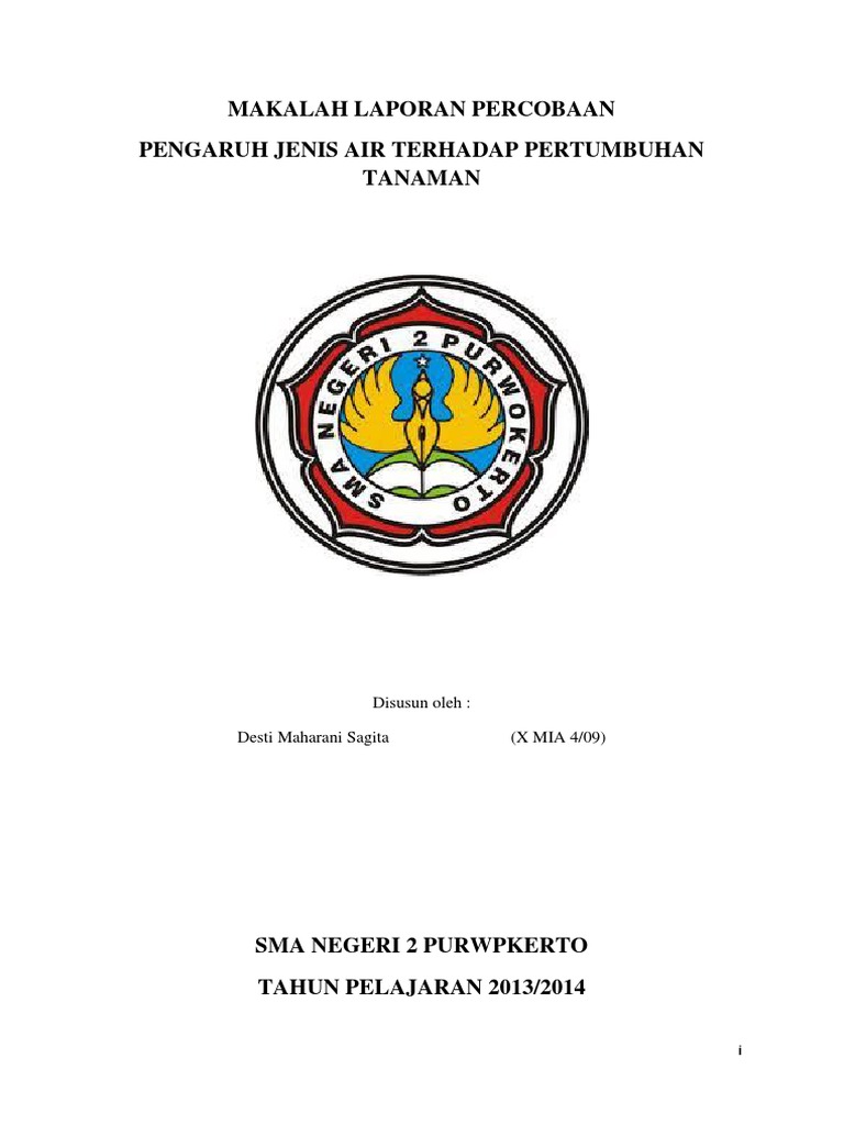 Makalah Laporan Percobaan | PDF