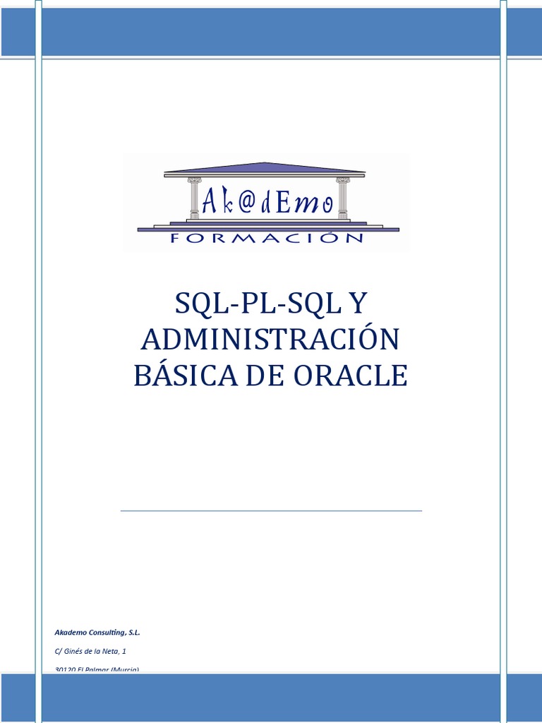 Curso-SQL-PL-SQL y Administracion Basica de Oracle | PDF | Bases de ...