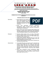 Contoh SK Pengurus Masjid Jami - Musholla Desa | PDF | Seni