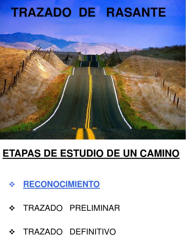 Tema 07 - Rasante | PDF | Topografía | La carretera