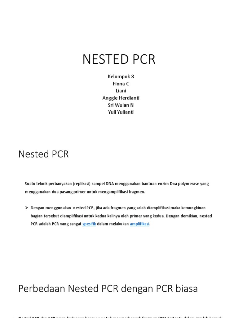 Nested PCR | PDF