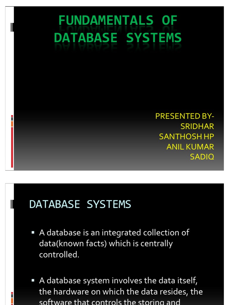 Fundamentals of Database Systems | PDF | Sql | Databases