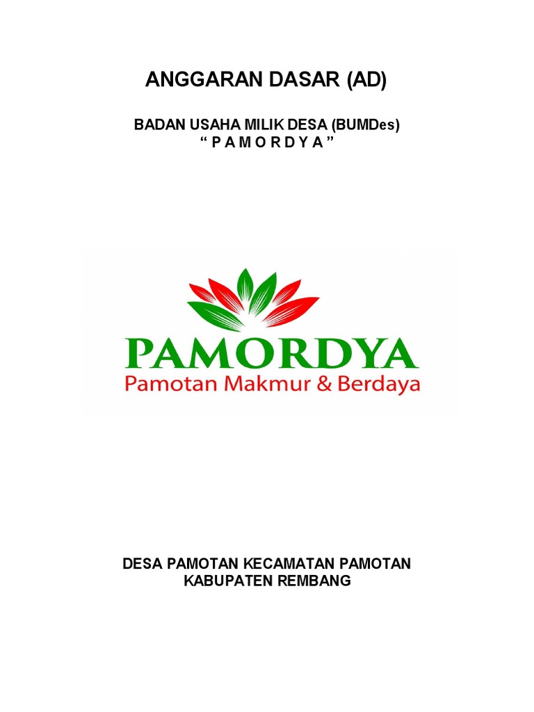 Ad Art Bumdes Pamotan | PDF