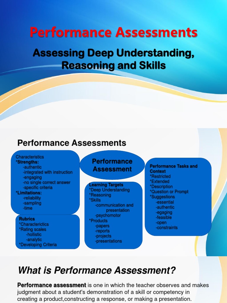 5 Performance Assessments | PDF | Educational Assessment ...
