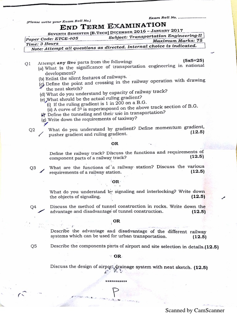 7th Sem - 2016-17 | PDF