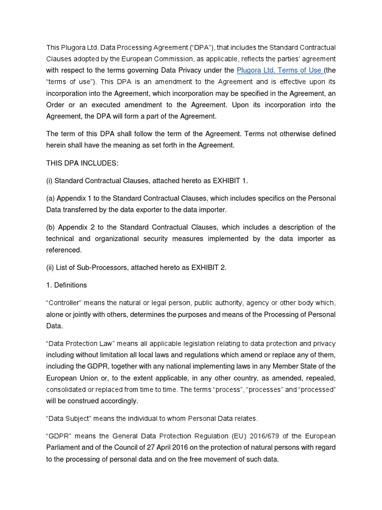 Data Processing Agreement Guide | PDF | Computer Security | Security