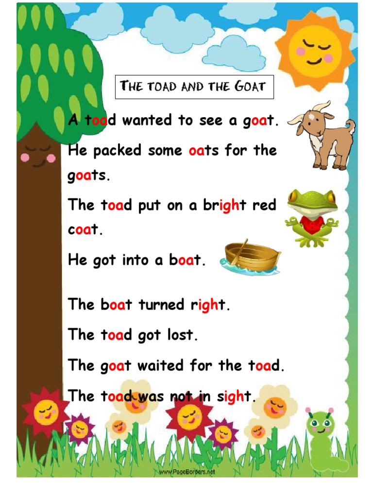 Unit 3 - The Toad and The Goat | PDF