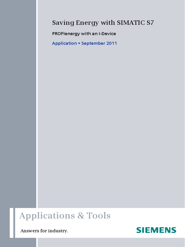 PROFIenergy I-Device DOKU V12 en PDF | PDF | Automation | Computing