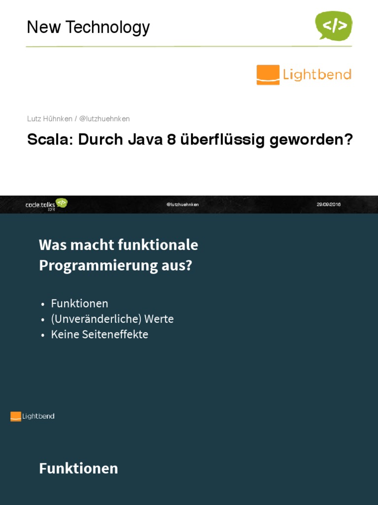 CodeTalks Scala Vs Java8 (Scala Programming Java) | PDF | Scala ...
