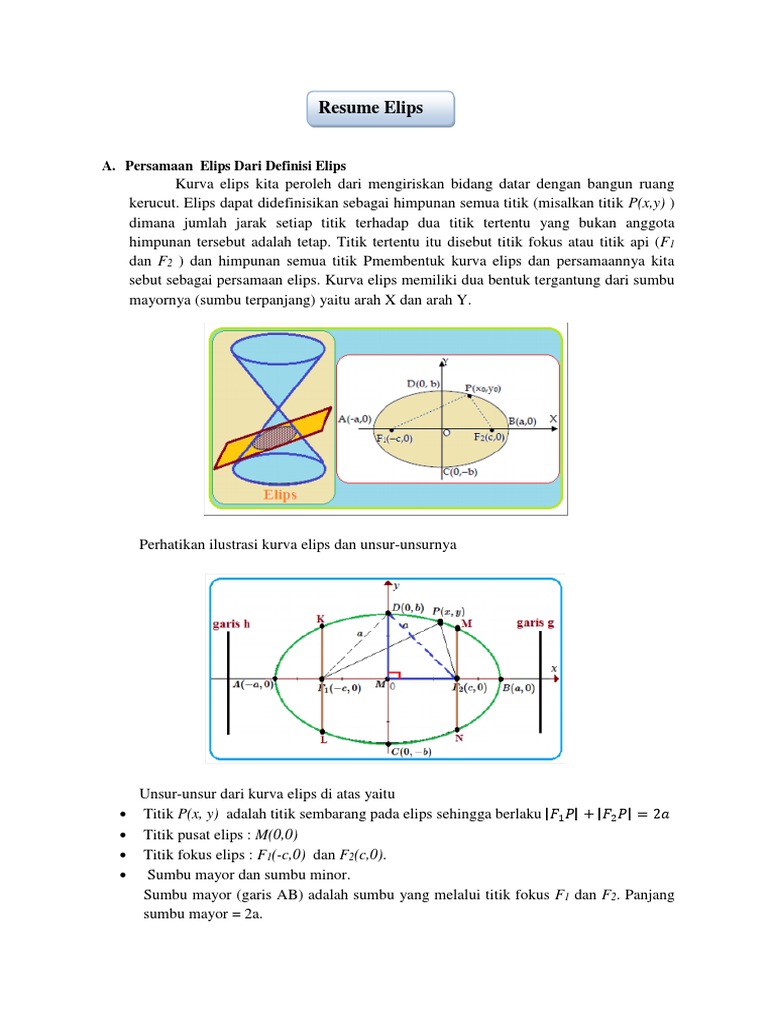 Persamaan Elip | PDF