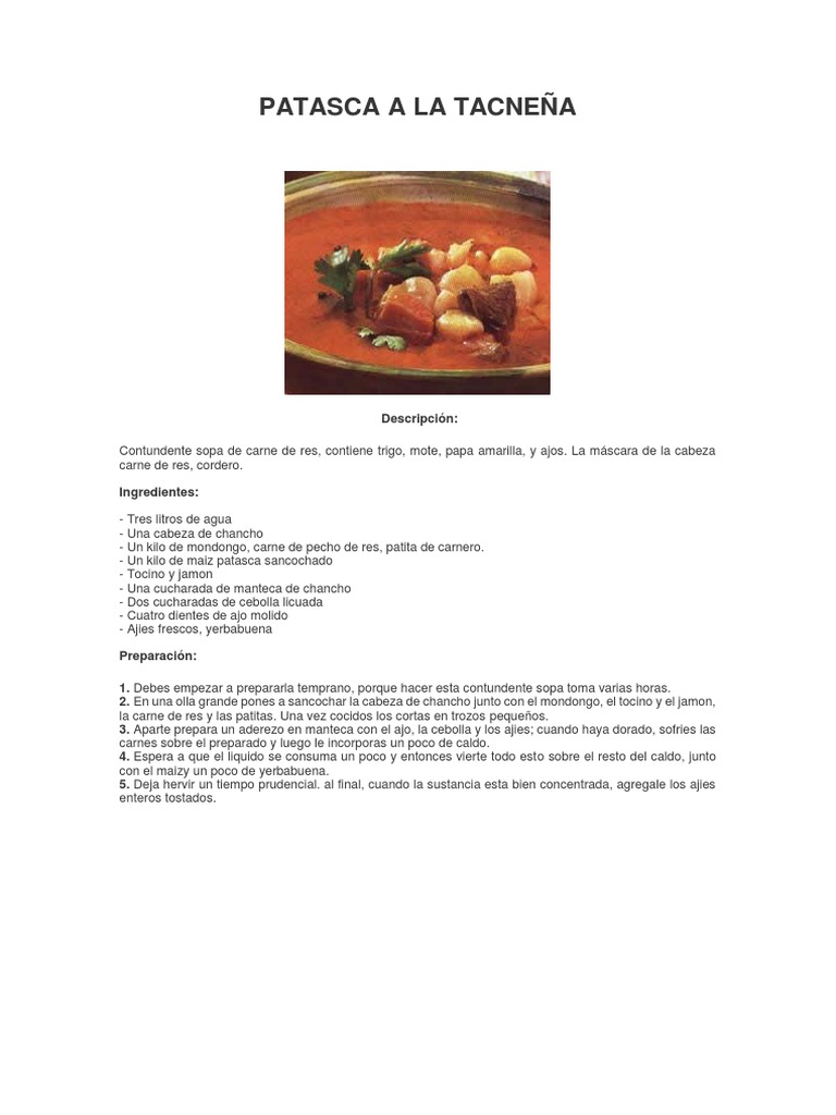 Patasca Tacneña | PDF