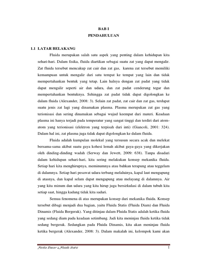 Fluida Statis KLP 9 | PDF