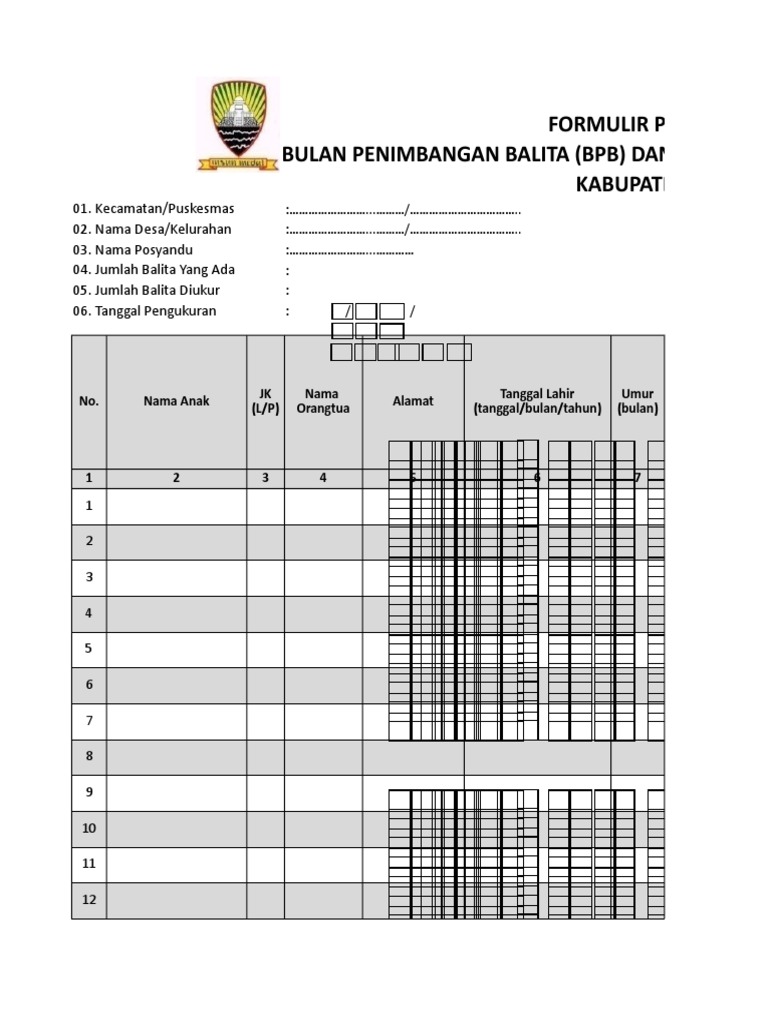 Form BPB, Vit A Dan TTD | PDF