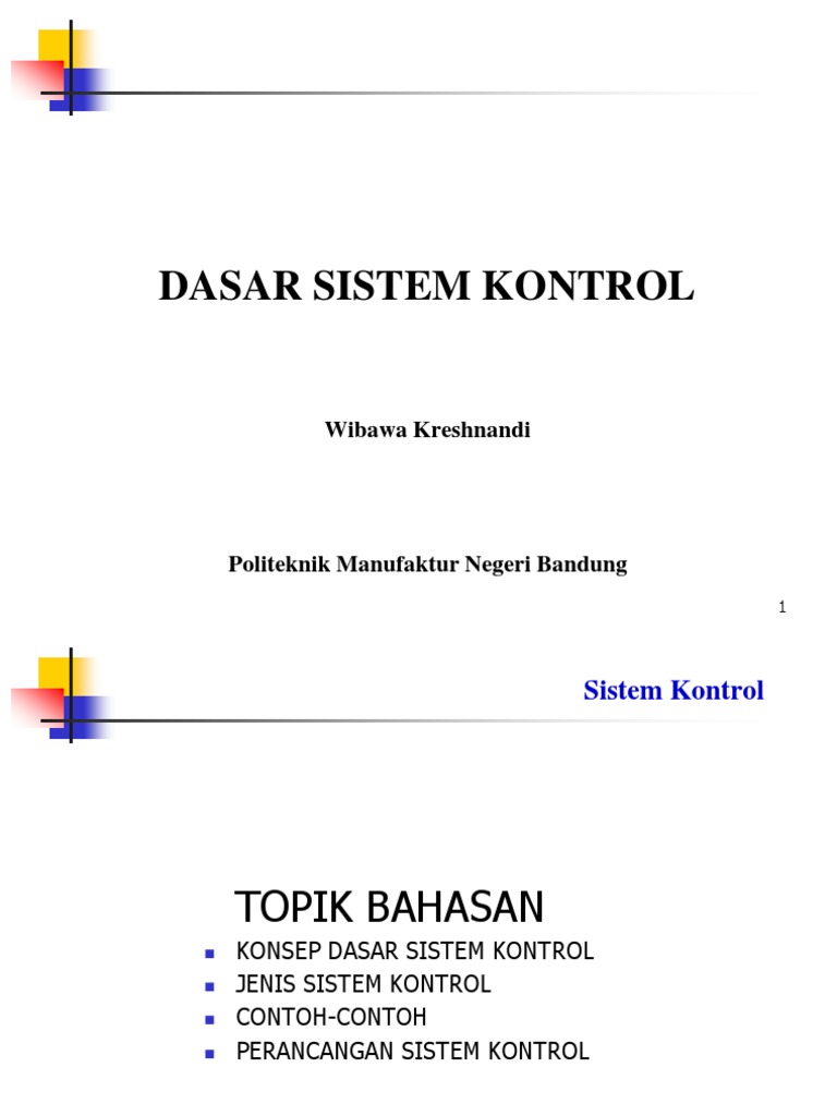 Dasar Sistem Kontrol | PDF