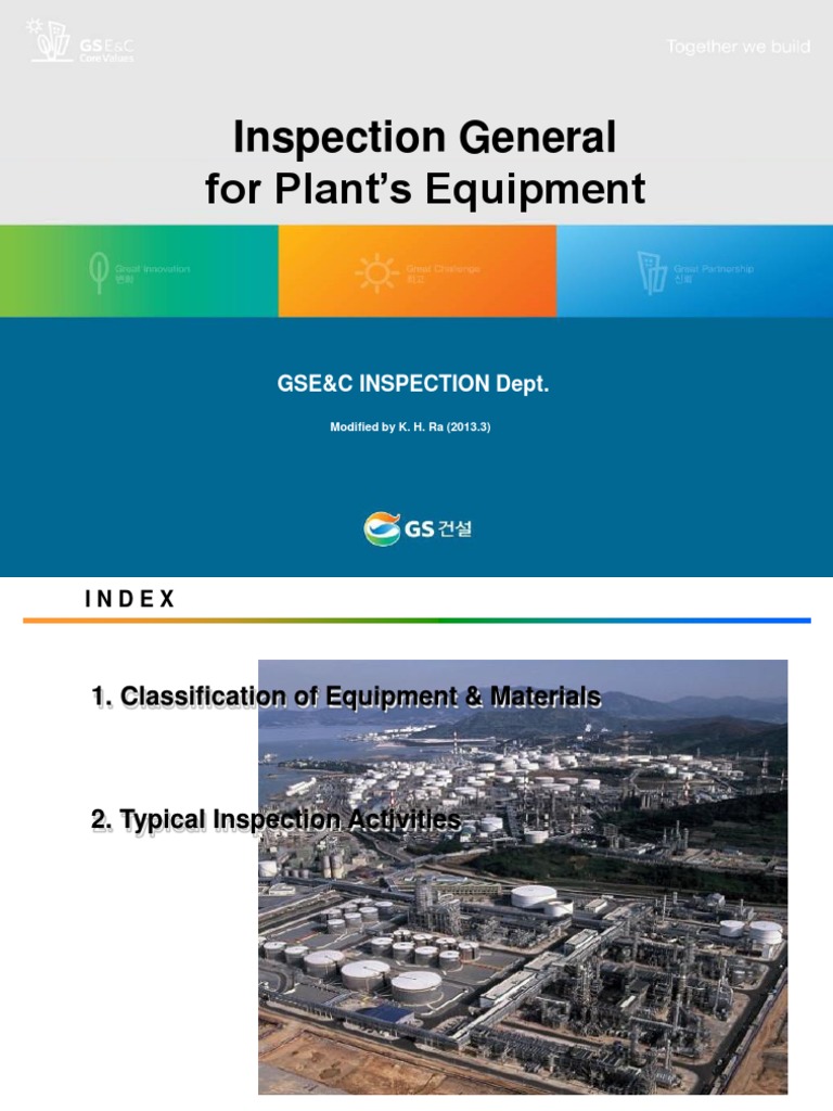 Inspection General For Plant's Equipment | Download Free PDF | Pump ...
