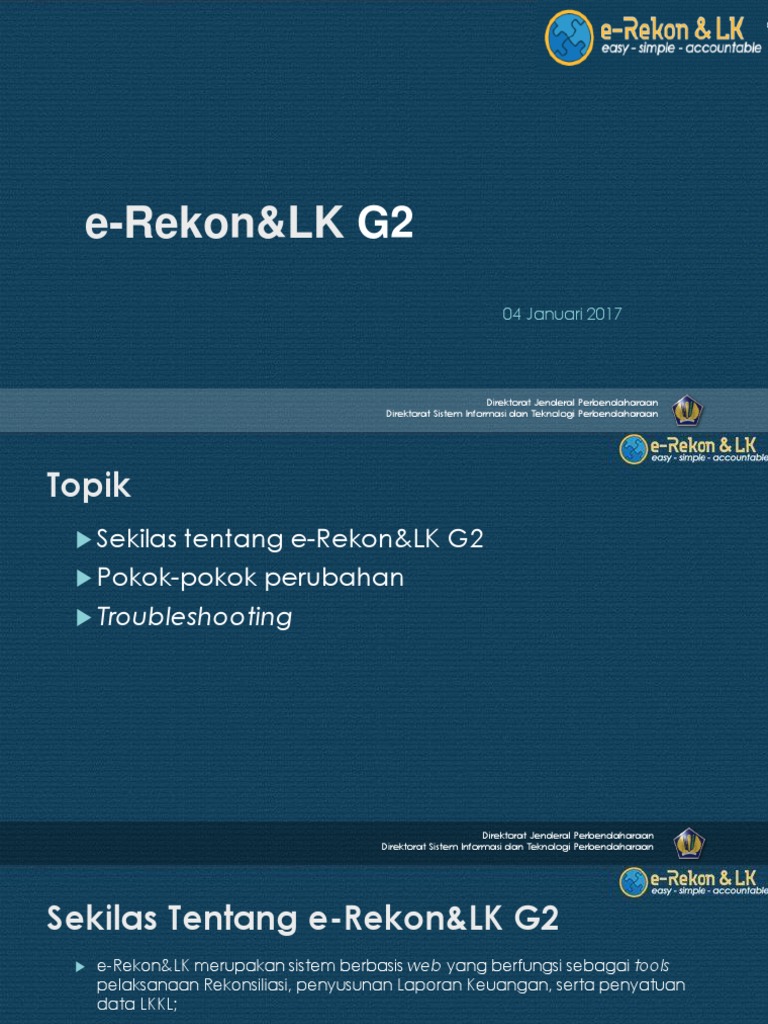 e-Rekon&LK-G2 | PDF | Pengelolaan Keuangan & Uang