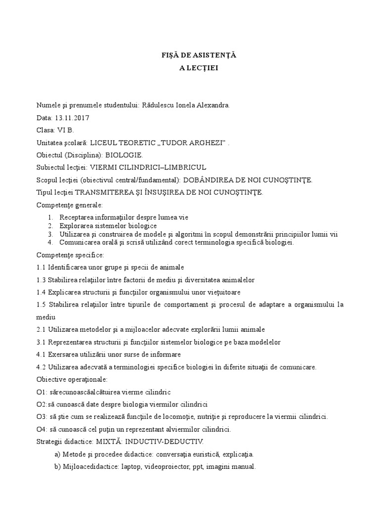 Fisa de Asistenta 1 | PDF