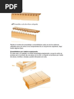 Tipos y Definición de Encastres en Madera | PDF | Tornillo | Madera