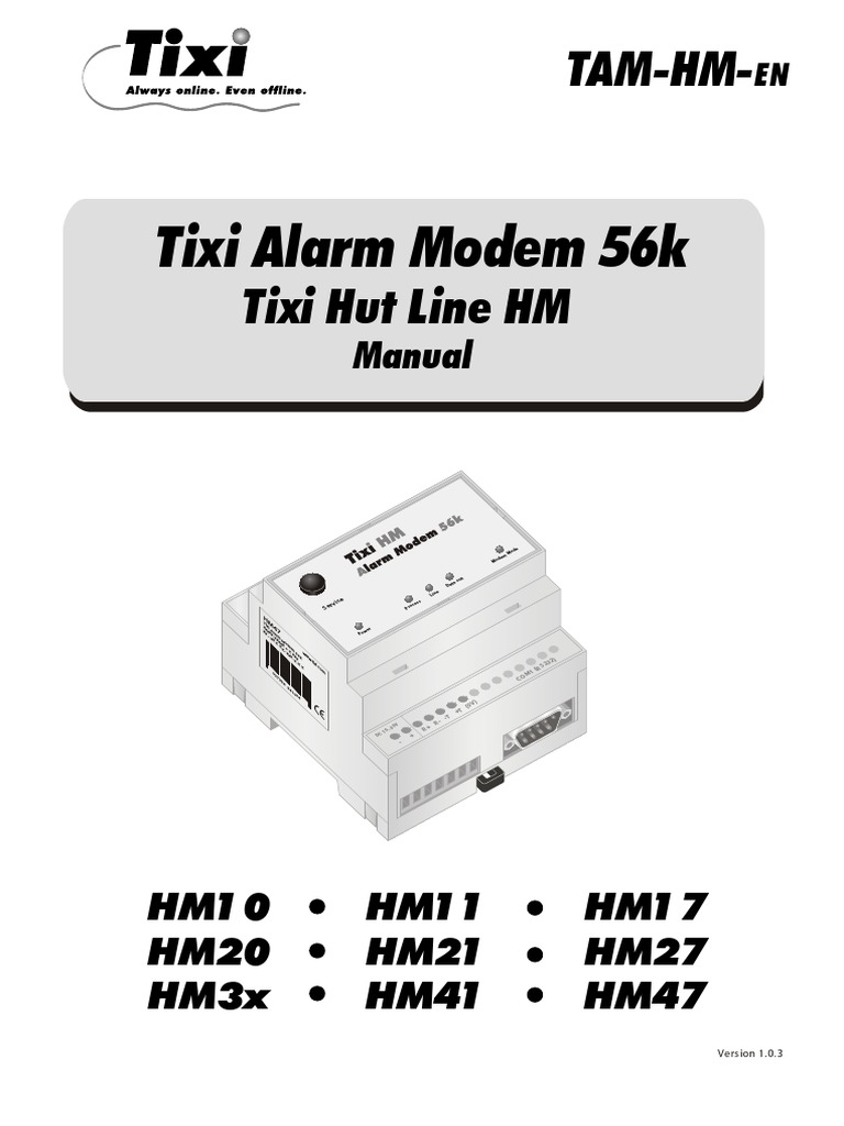 HM Manual | PDF | Programmable Logic Controller | Modem