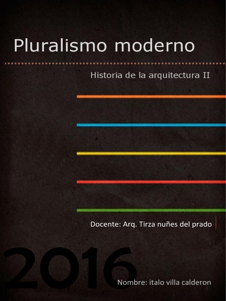 Pluralismo Moderno | PDF | Naturaleza