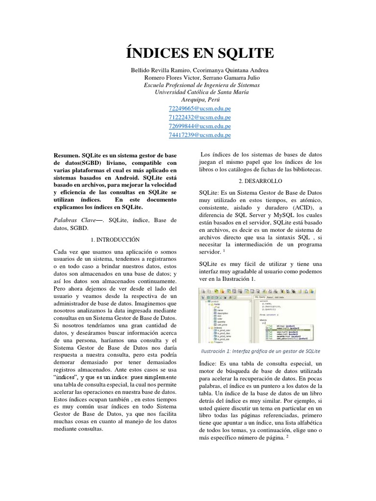 Indices | PDF | Tabla (base de datos) | Bases de datos