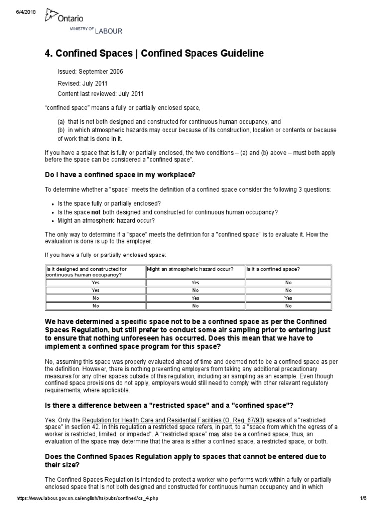Confined Space Safety Guide | PDF | Hazards | Oxygen