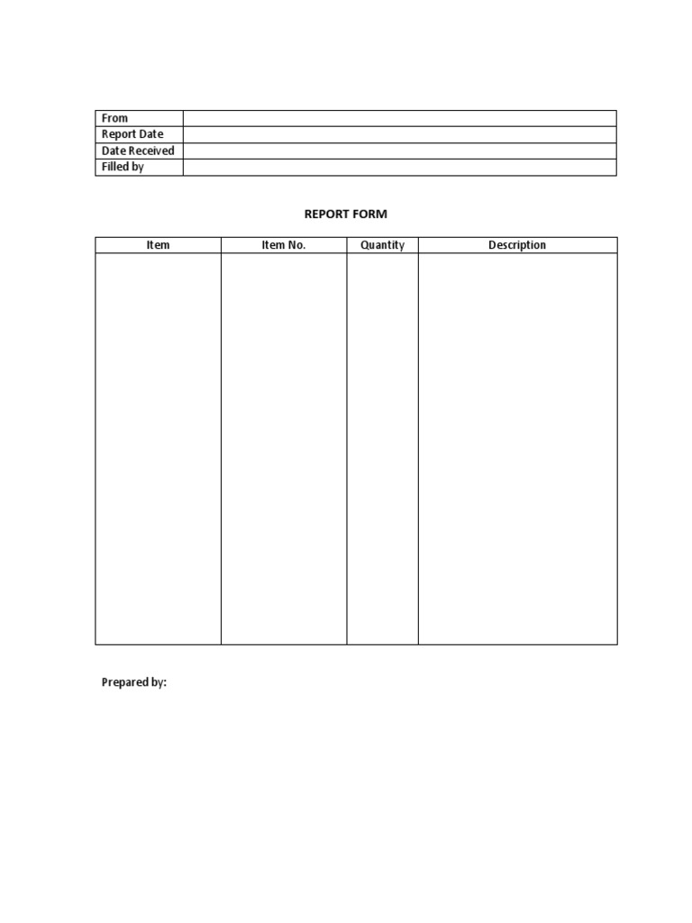 Clinic Report Form | PDF