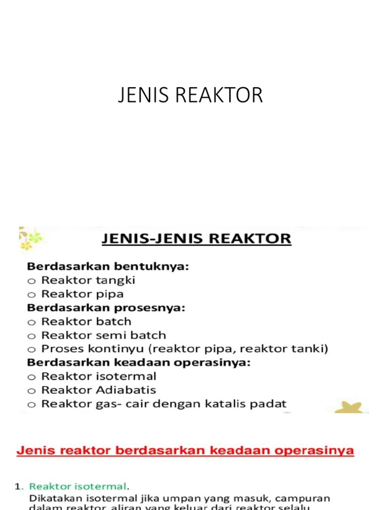 Jenis Reaktor | PDF