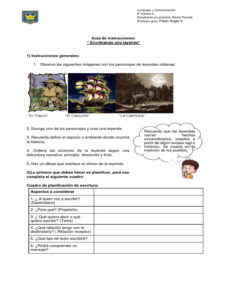 Como Escribir Una Leyenda | PDF | Comunicación | Comunicación humana