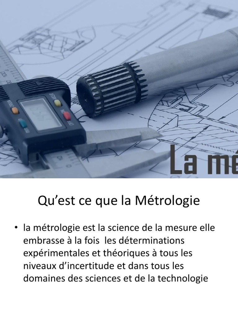Introduction à la Métrologie | PDF | Métrologie | Balance (instrument)