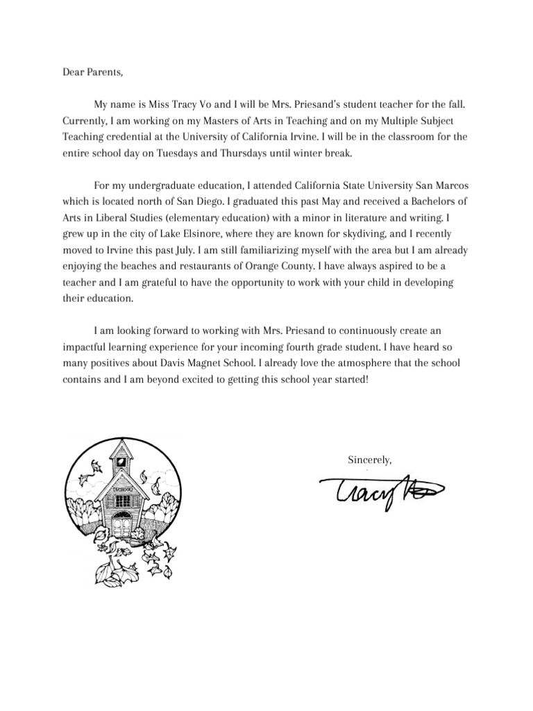Intro Letter Davis Magnet Fall 2017 | PDF | Teachers | Cognition