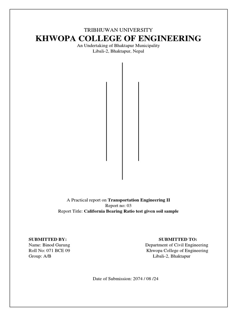Cbr Pdf Road Surface Civil Engineering