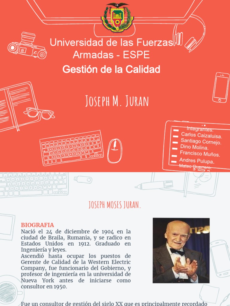 Gestión de la Calidad según Joseph M. Juran: Una visión de la ...