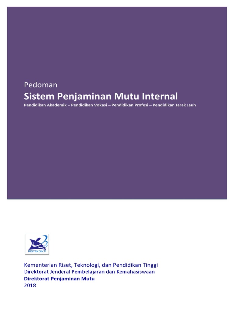 Buku Pedoman SPMI 2018 | PDF