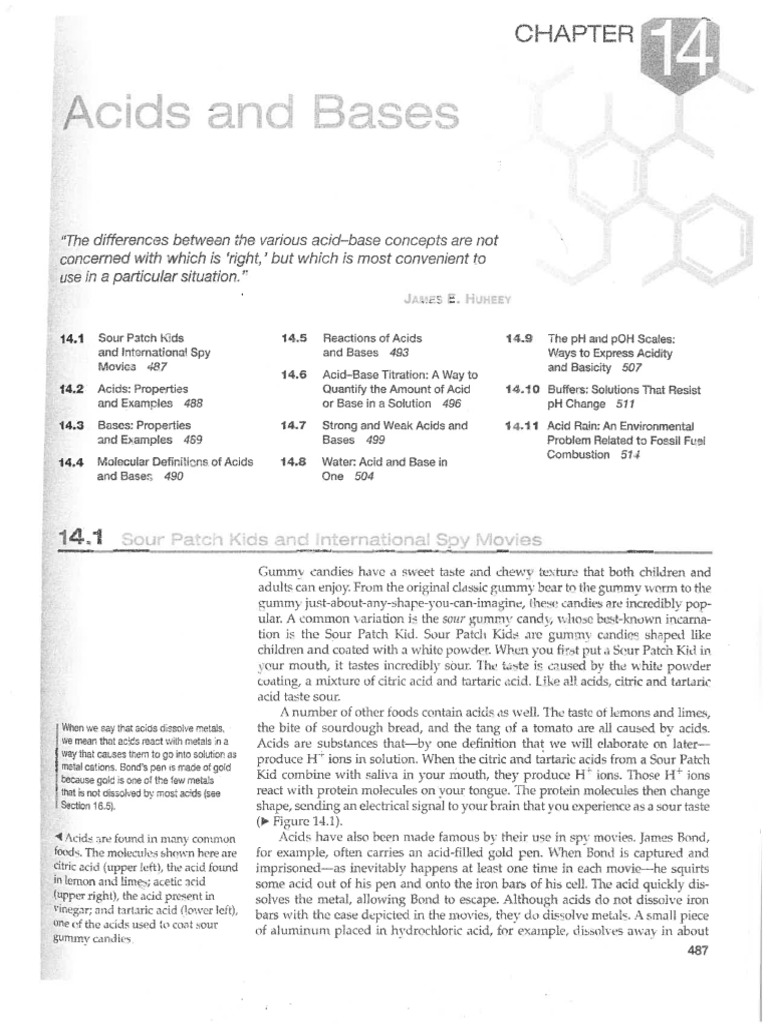 Reading Acids and Bases | PDF