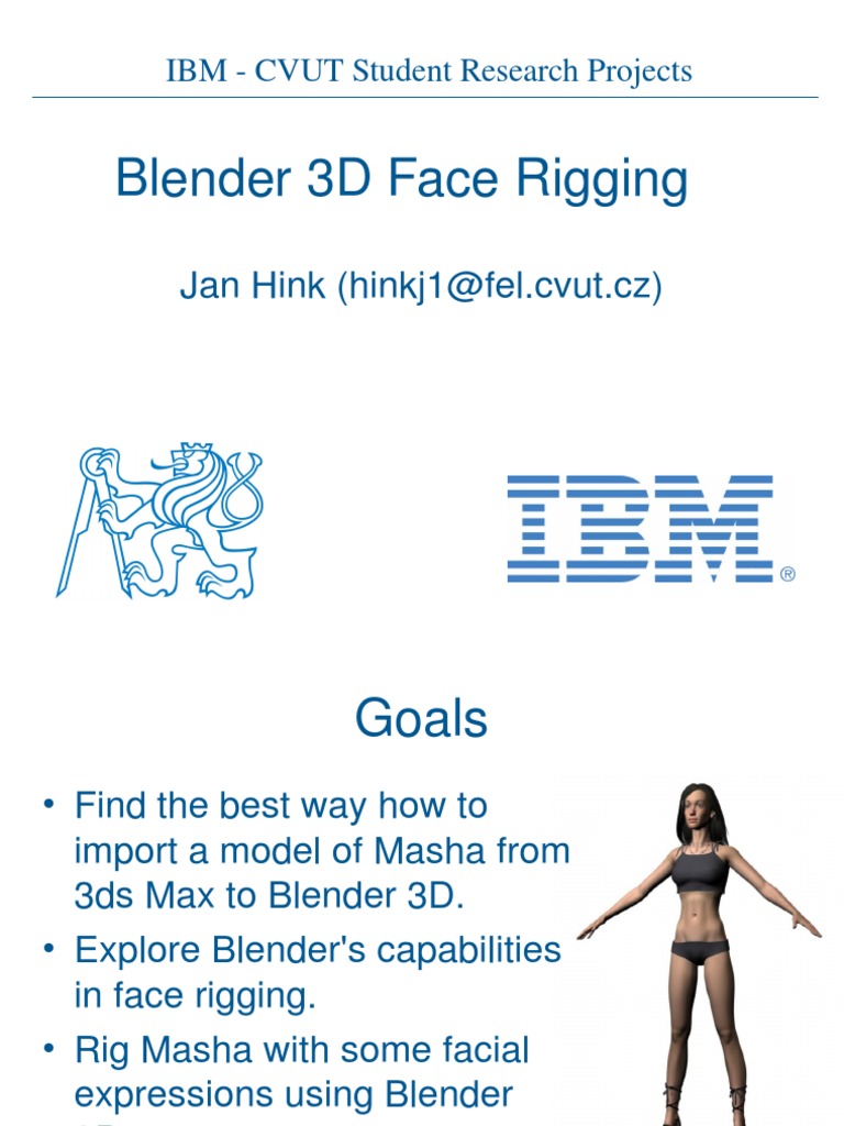 Blender 3D Face Rigging: Jan Hink (Hinkj1@fel - Cvut.cz) | PDF ...