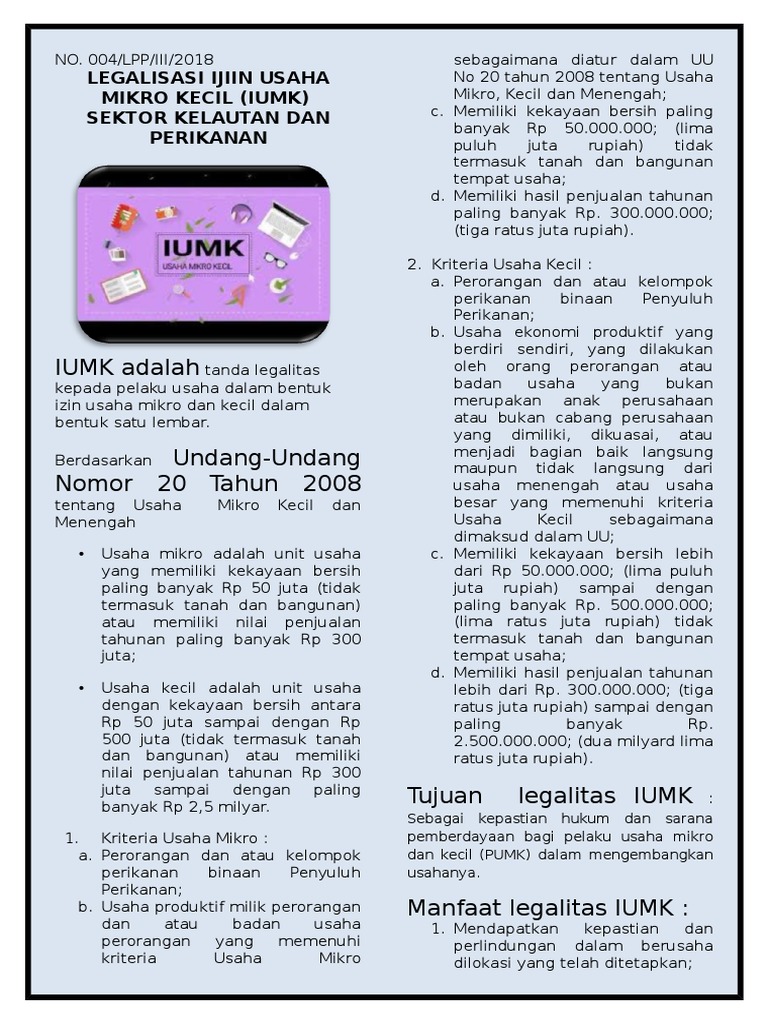 Leaflet Iumk | PDF