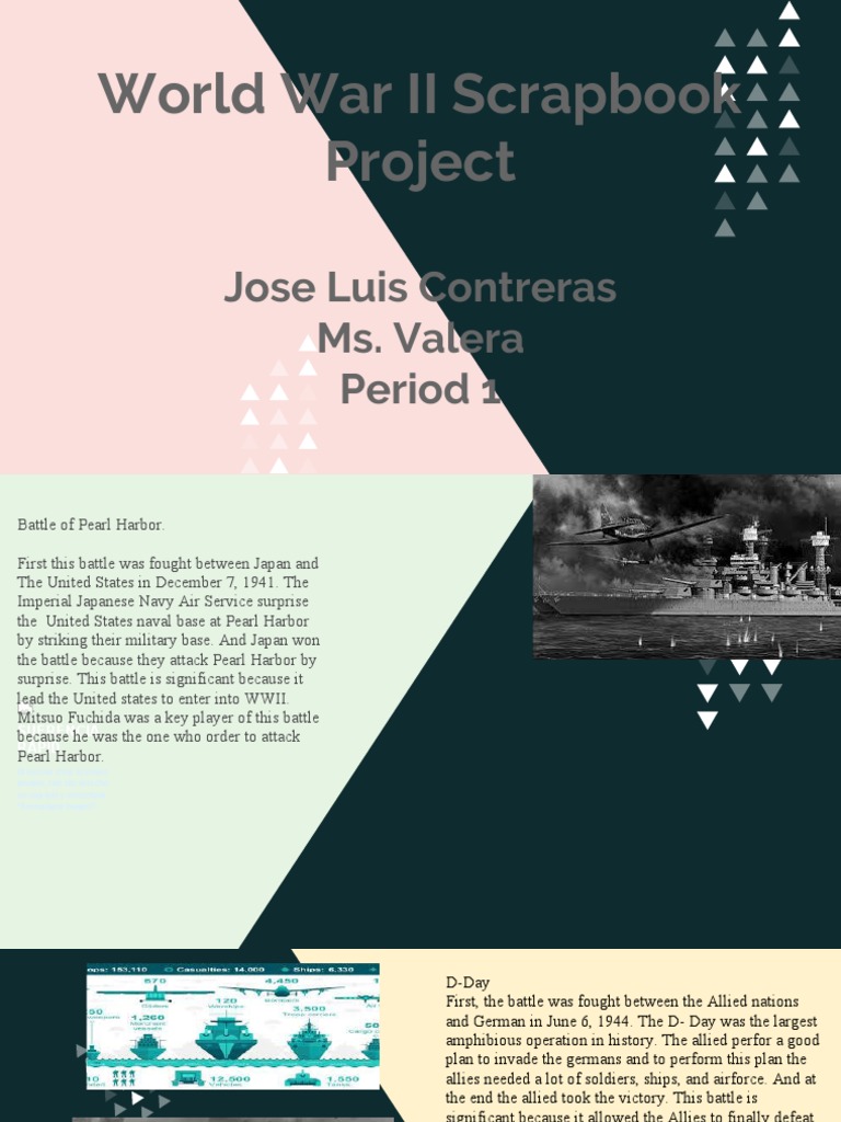 WWII Battles Overview Scrapbook | PDF | World War II | Allies Of World ...