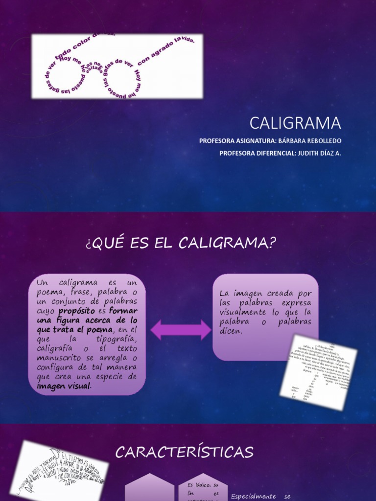 Caligrama | PDF | Diseño de comunicacion | Escritura