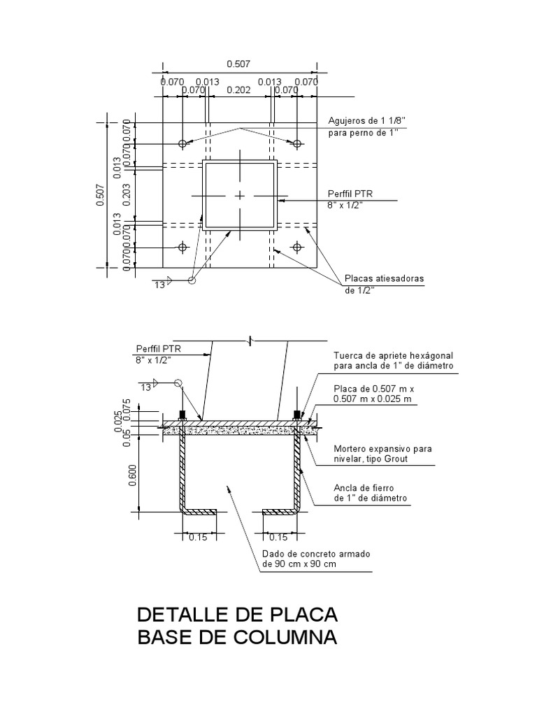 Detalle de Placa | Ingeniería estructural | Albañilería | Prueba ...