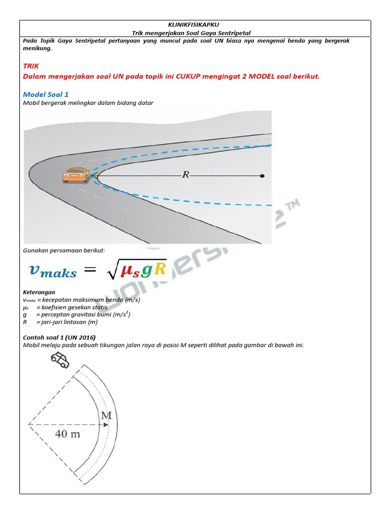 Modul 5 Gaya Sentripetal | PDF