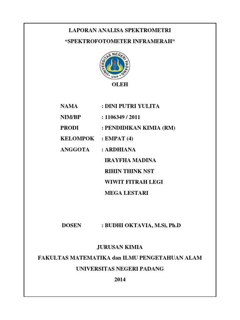 FTIR (Contoh) | PDF
