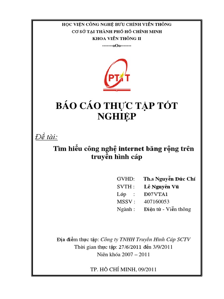 Bao Cao Thuc Tap Tot Nghiep | PDF