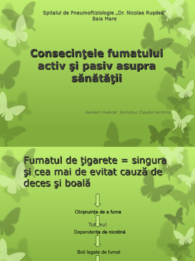 Prezentare PPT Consecintele Fumatului | PDF