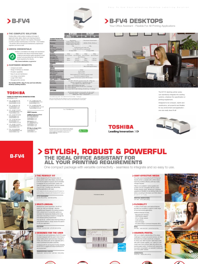 B-Fv4 Desktops B-FV4: Your Office Assistant - Flexible For All Printing ...