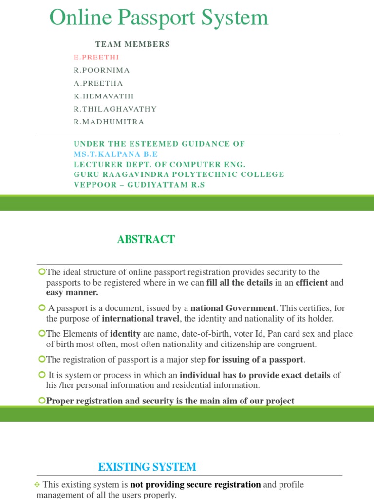 Online Passport System PTA2 | PDF | User (Computing) | Databases