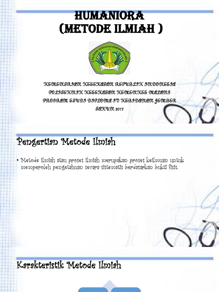 Metode Ilmiah Dalam Humaniora | PDF