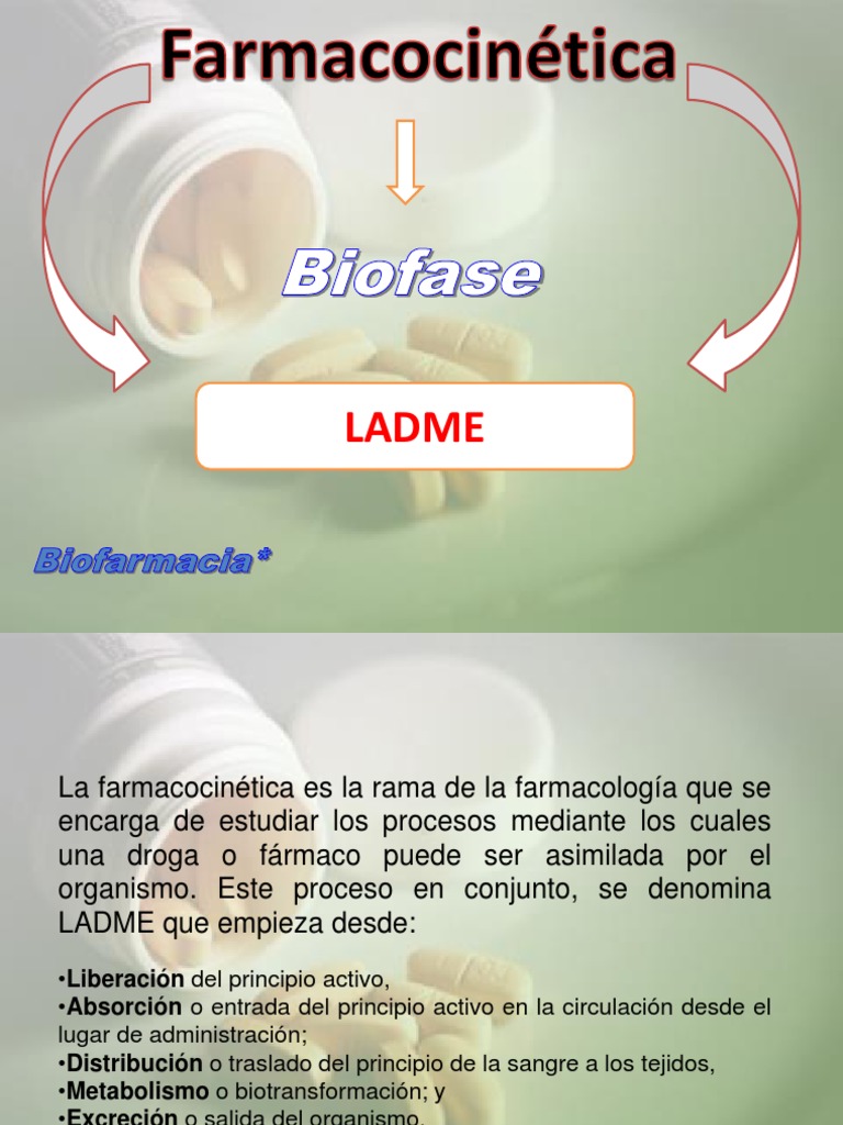 Farmacocinética y Proceso LADME | PDF | Medicamentos con receta ...