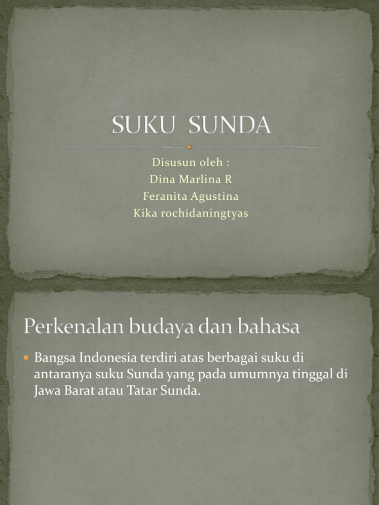 Dina PPT Suku Sunda | PDF